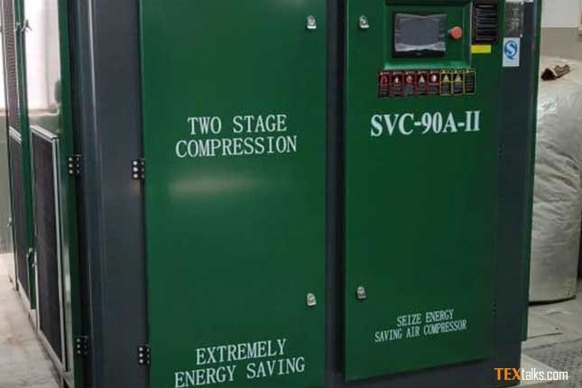 Cotton Web installs Double Stage Energy Saving 90 KW Air Compressor ...