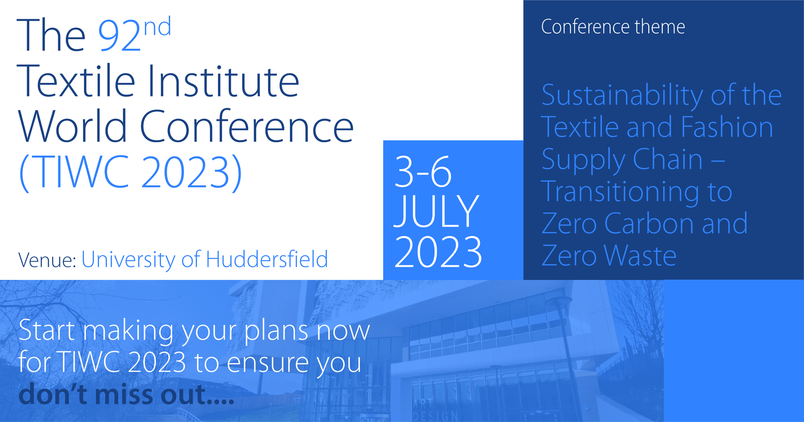 The 92nd Textile Institute World Conference - TEXtalks | let's talk ...